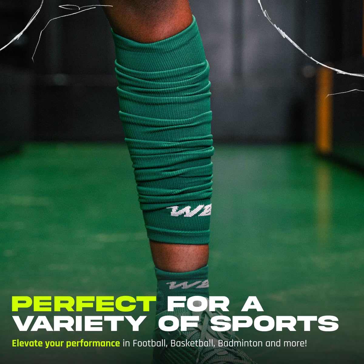 Snapklik.com : We Ball Sports Football Leg Sleeves Calf Compression For ...