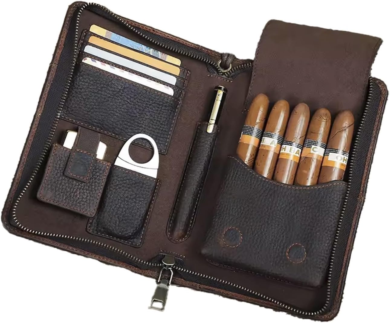 Amazon.com: Cigar travel case Portable box purse Organizer cigars ...