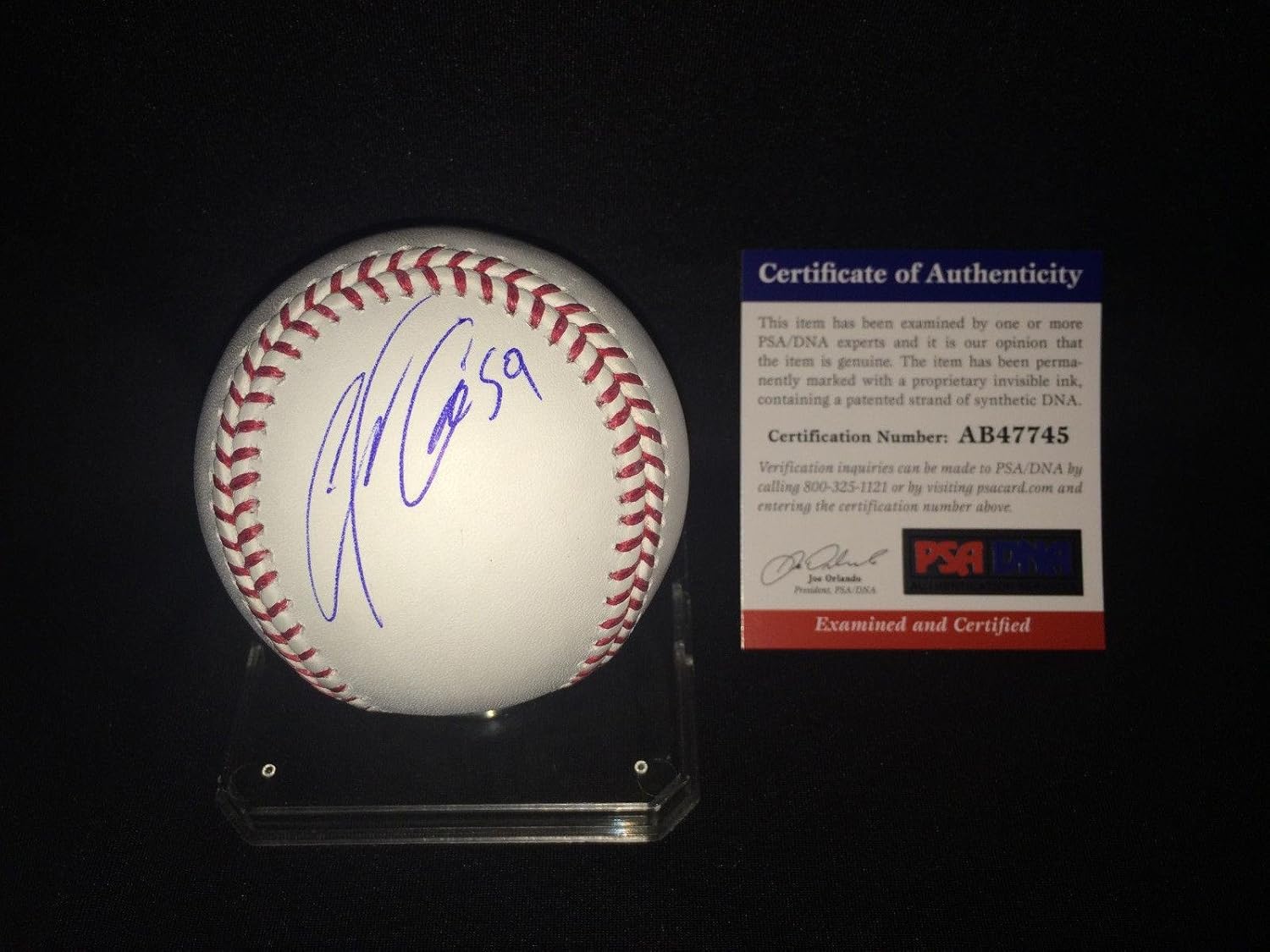 Carlos Carrasco Autographed Baseball - Major League Star - PSA/DNA ...