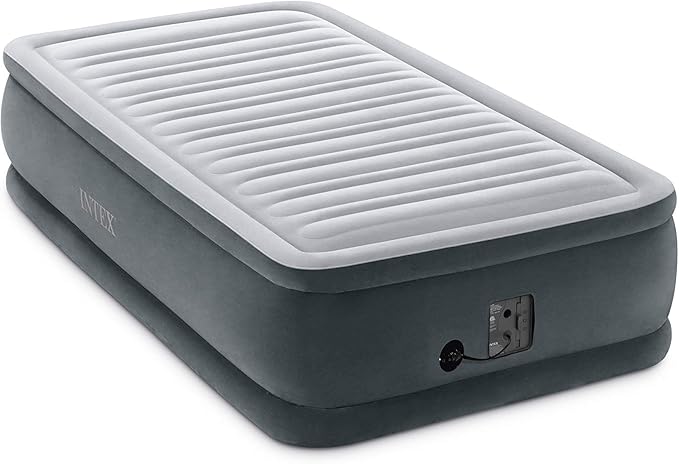Amazon.com: Intex Comfort Plush Elevated Dura-Beam Airbed with Internal ...