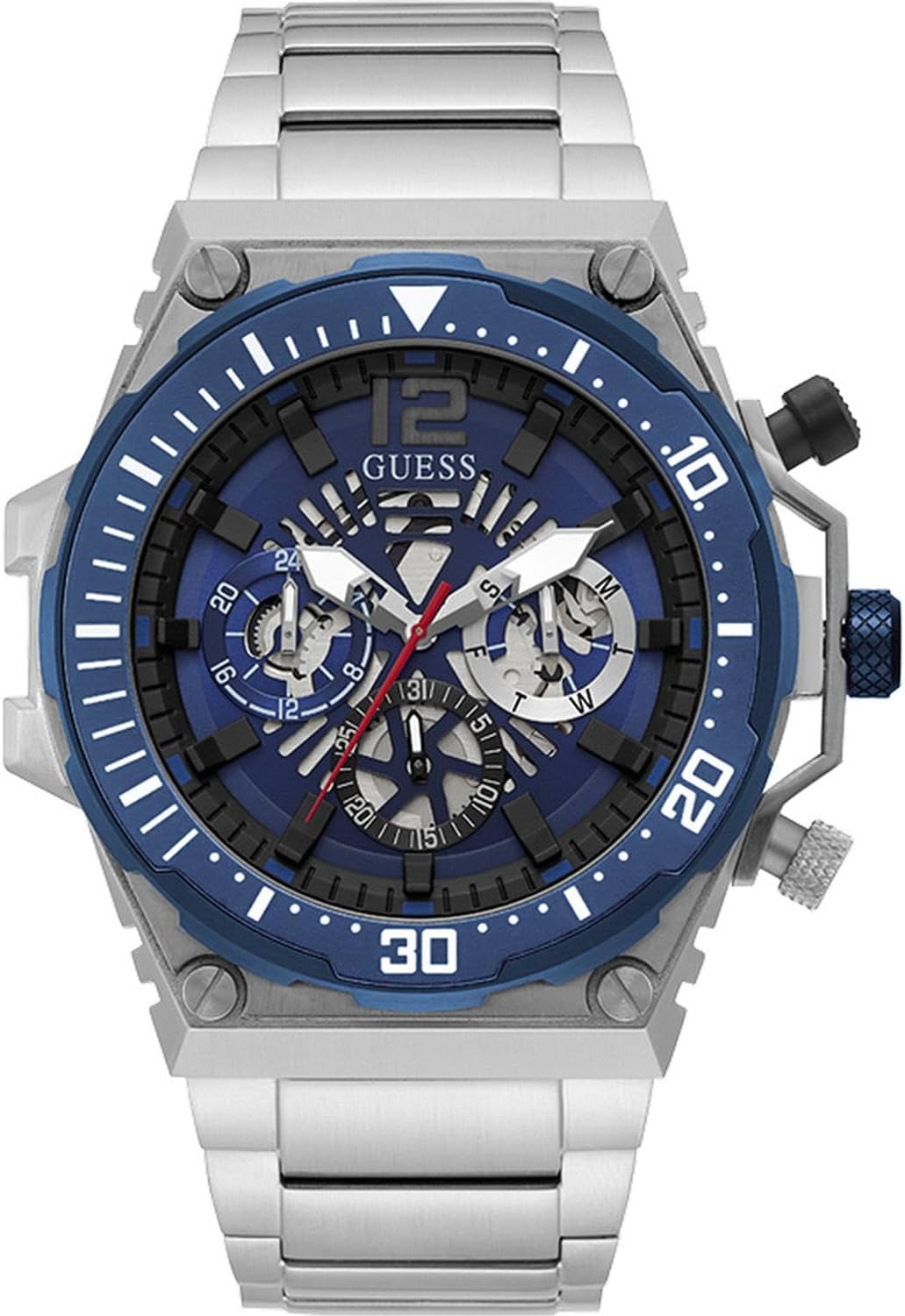 GUESS Cut Thru Dial Bracelet Watch