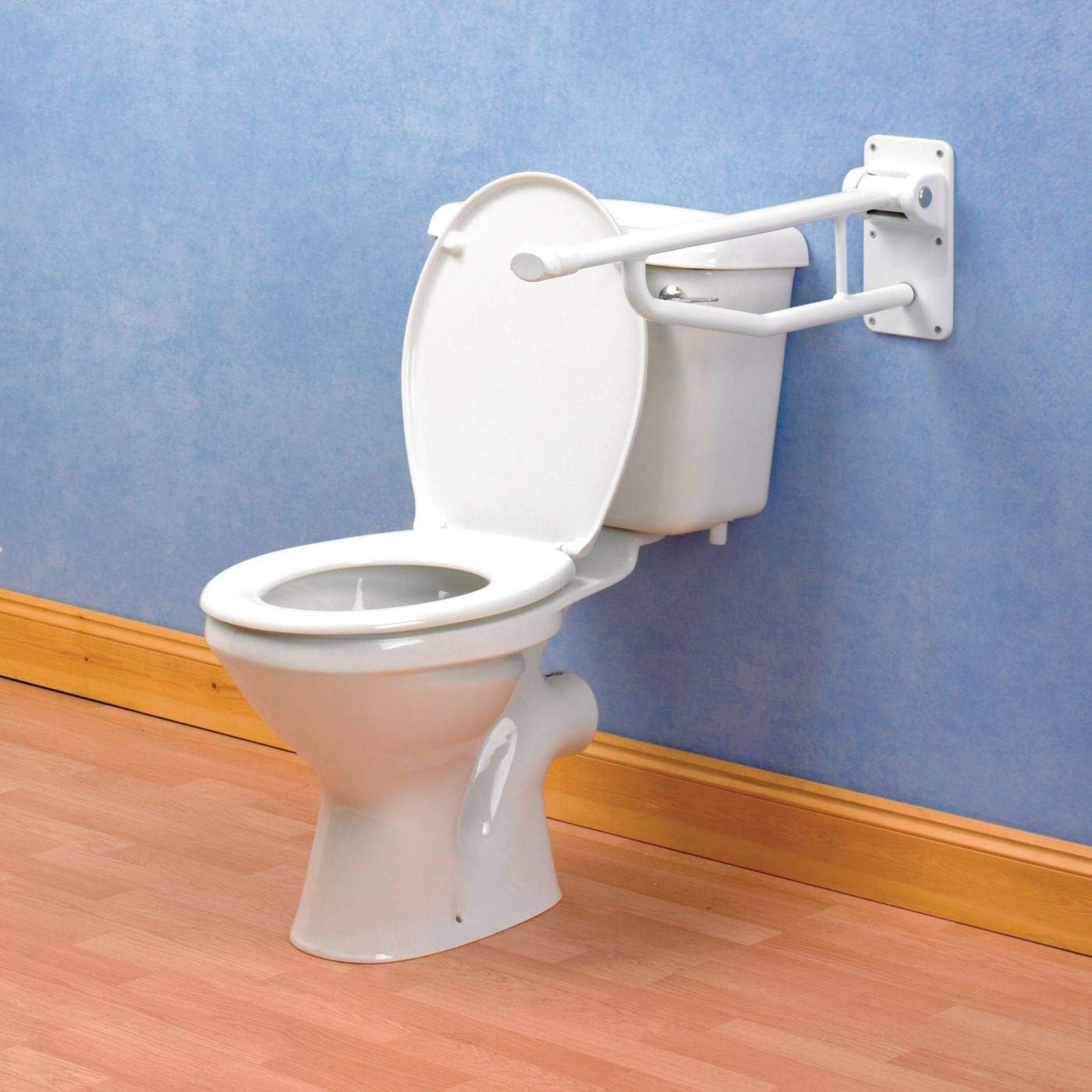 Homecraft Devon Elite Folding Support Rail, Bathroom Aid for Elderly ...