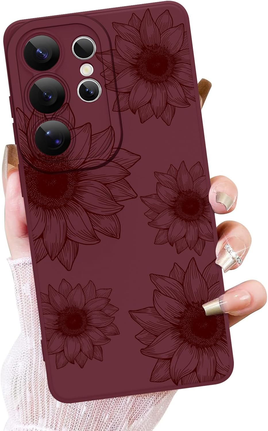 Amazon.com: OOK Floral Case for Samsung Galaxy S26, Cute Sunflower ...