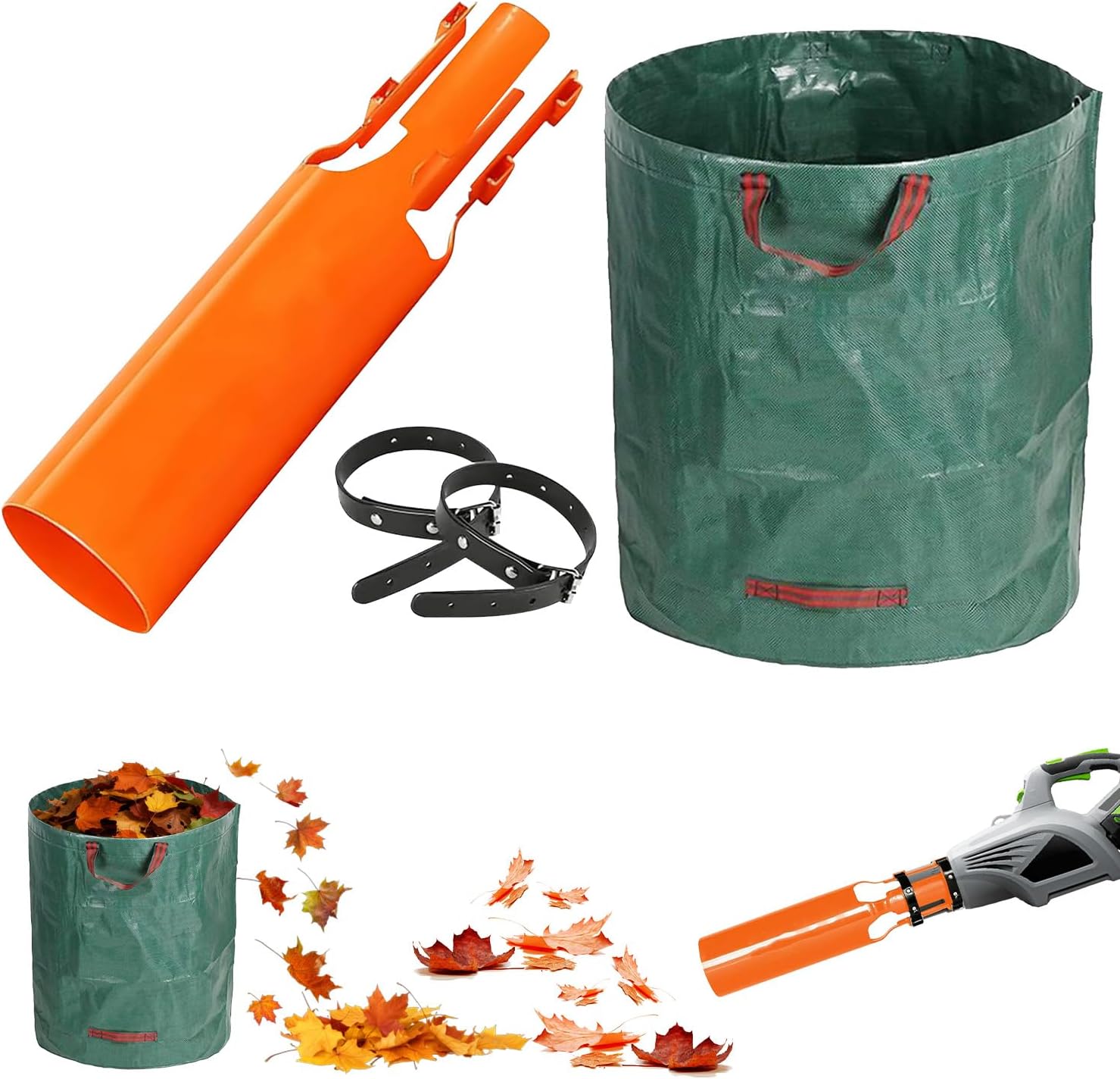 Leaf Blower Air Booster, Universal Orange Air Flow Booster for Blower ...