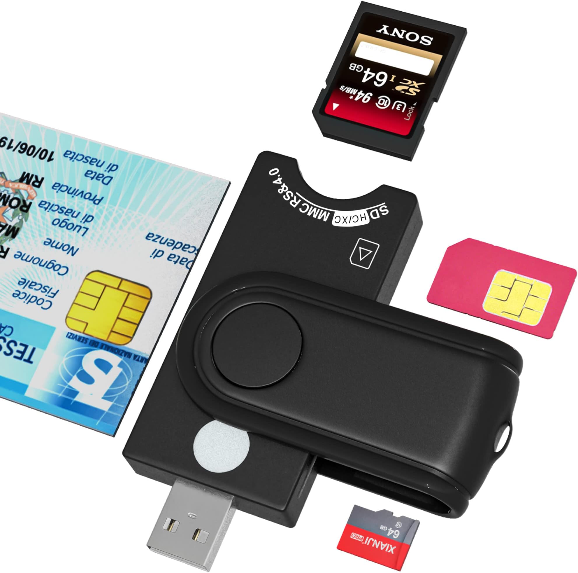 CSL - USB Chipkartenleser - SmartCard Reader - Cardreader - unterstützt ...