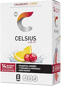 Amazon.com : CELSIUS® On-the-Go Powder Sticks Cranberry Lemon ...