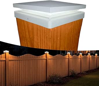 DekLights® DIY Line LED Lighted Post Cap for 6x6 Wood Posts. Our Budget ...