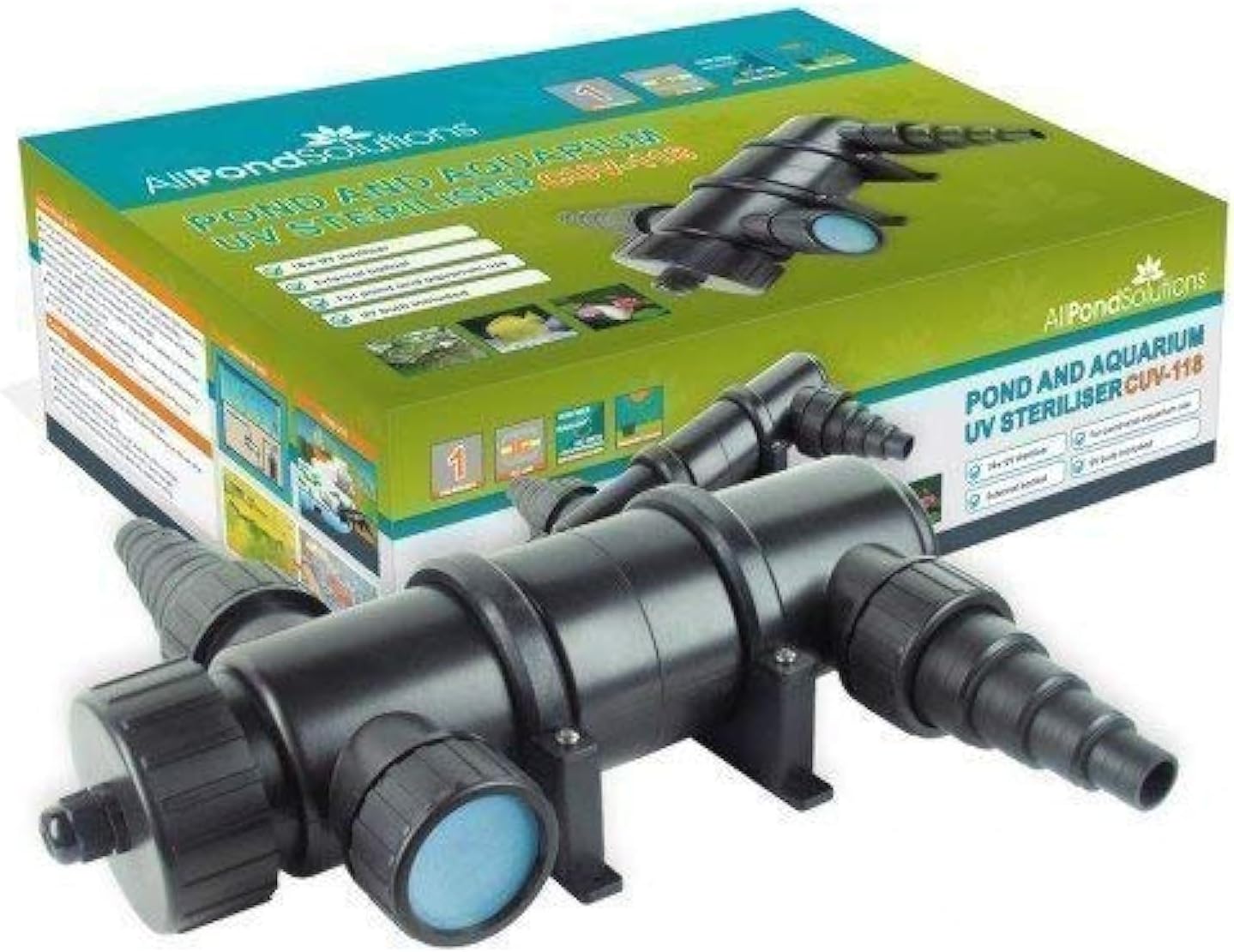 AllPondSolutions 18w UV Light Steriliser for Pond & Aquarium - CUV-118 ...