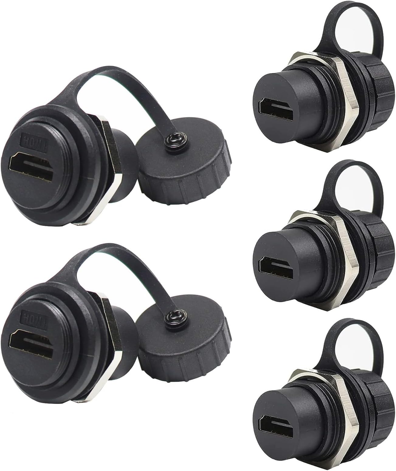 Amazon.com: PENGLIN 5-Pack Waterproof HDMI Coupler, Panel Mount Pass ...