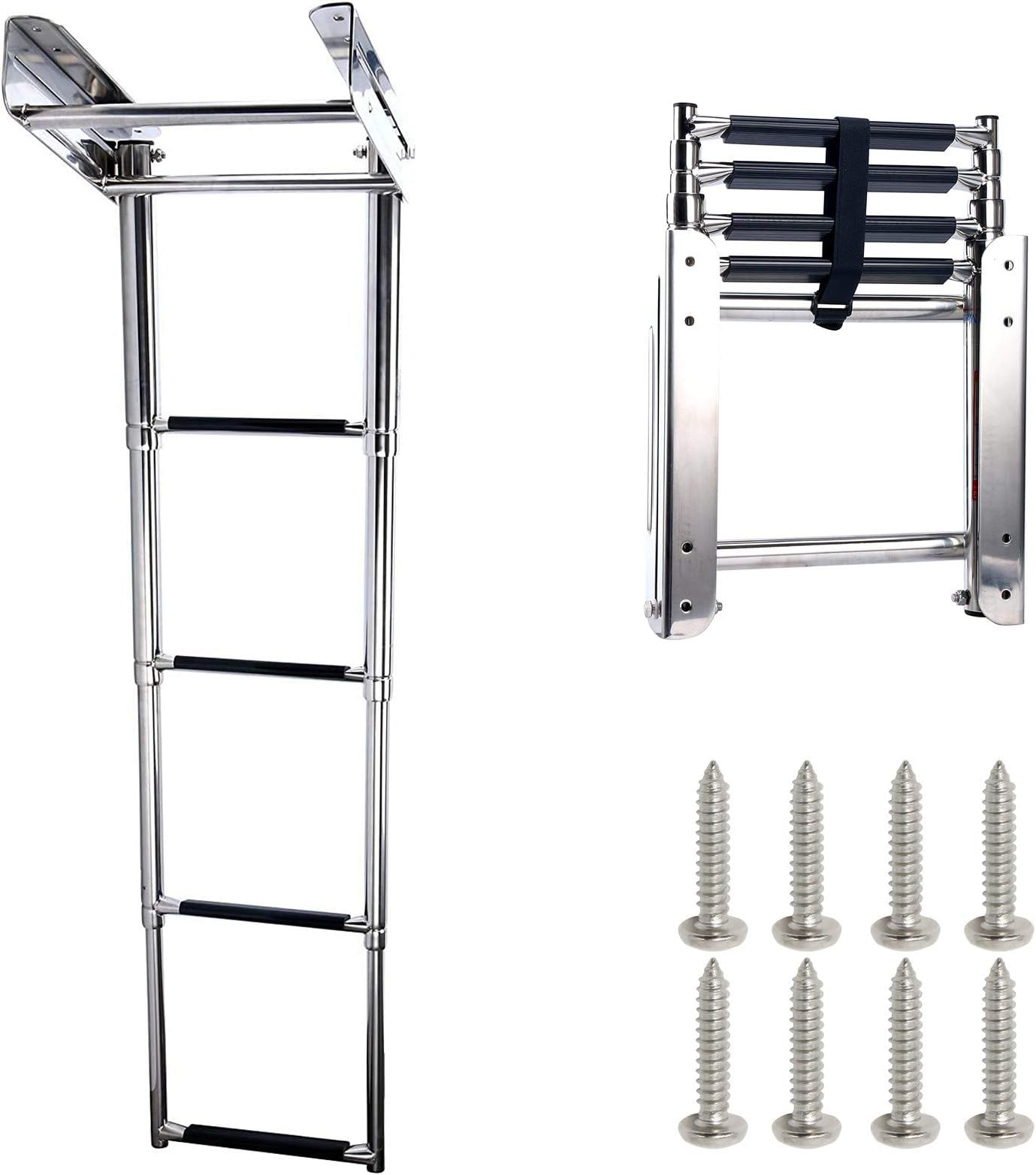 Amazon.com: Marinebaby 4 Step Ladder Under Platform Telescoping Slide ...