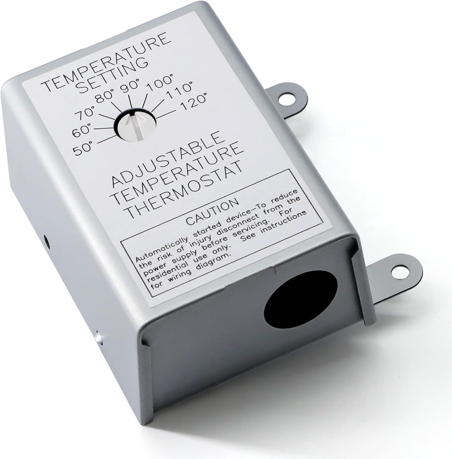 Hipoilk Attic Fan Thermostat Control, 120 Volt Thermostat Replacement ...