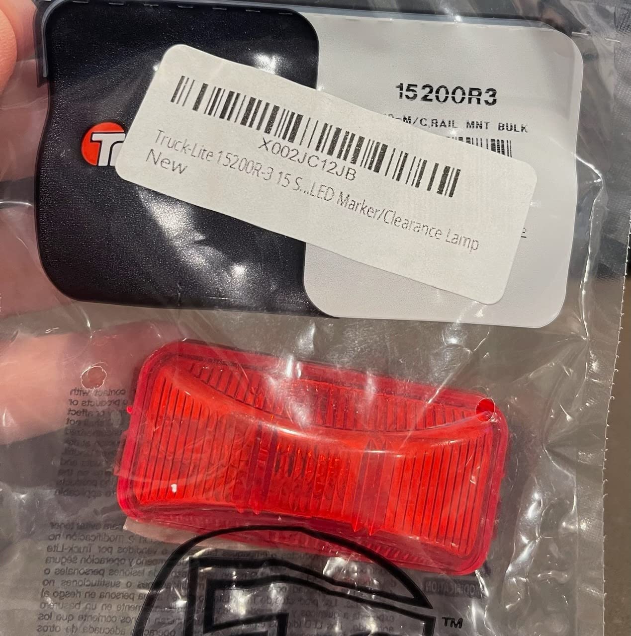 Amazon.com: Truck-Lite 15200R-3 15 Series Red LED Marker/Clearance Lamp ...