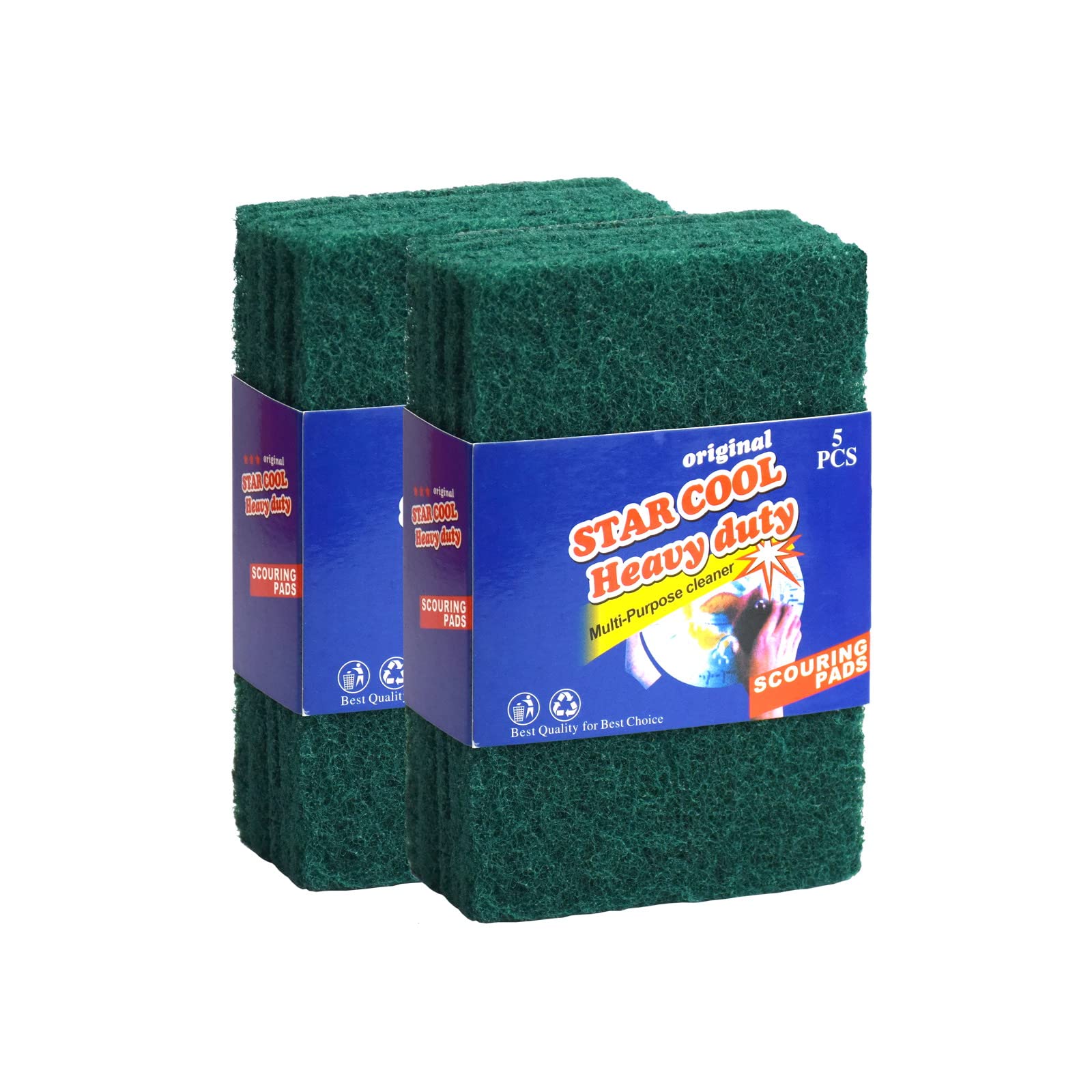 Amazon.com: Heavy Duty Scrub Sponge, Scratch Free Home Kitchen Dual ...