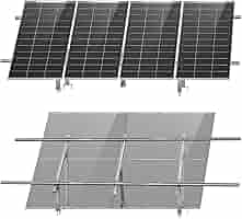 Solar Panel Stand Kit ECO-WORTHY Adjustable Solar Panel Ground Mount ...