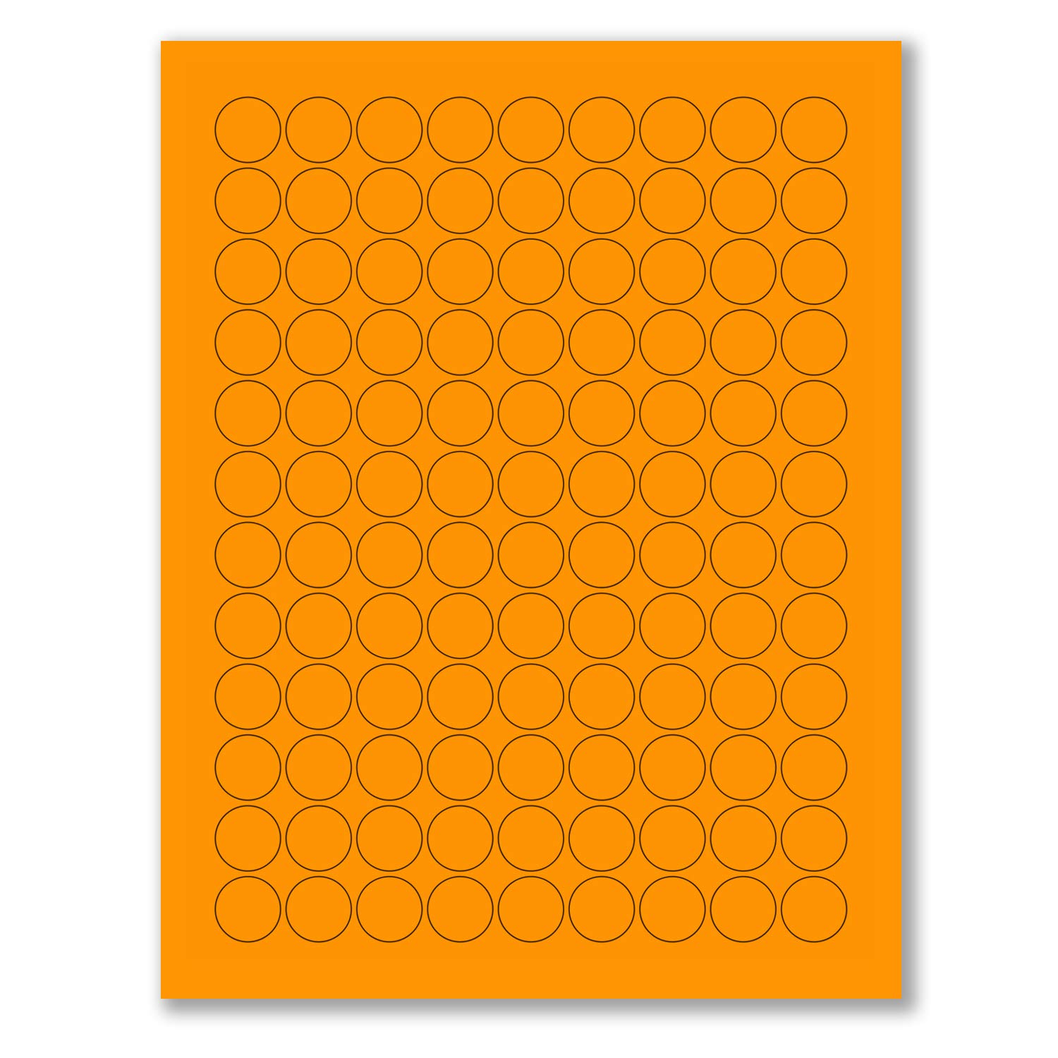 Amazon.com : 8-1/2 x 11" Fluorescent Labels for Laser & Inkjet Printer ...