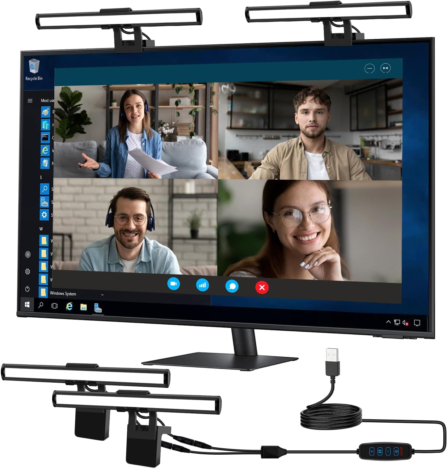 Amazon.com : fansrocck Video Conference Lighting, Webcam Lighting for ...