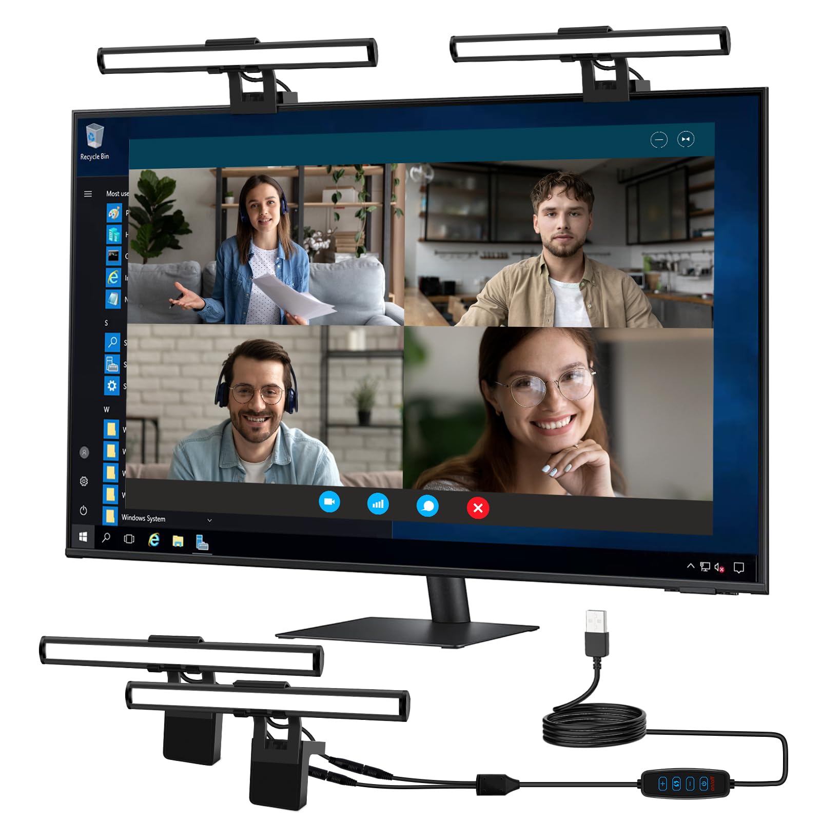 Amazon.com : Yeenhoopy Video Conference Lighting - Webcam Light for ...