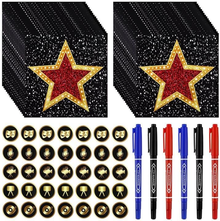 Amazon.com: 100 Sheets Movie Walk Star Stickers Red Carpet Stickers ...