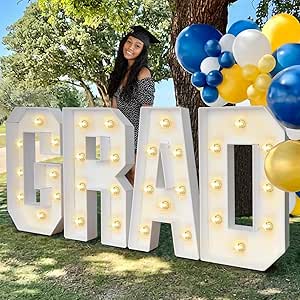 Amazon.com: 2024 Graduation Decorations - 2FT Large PRE-CUT GRAD ...