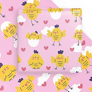 Amazon.com: WRAPAHOLIC Easter Wrapping Paper Sheet - 6 Sheets Adorable ...