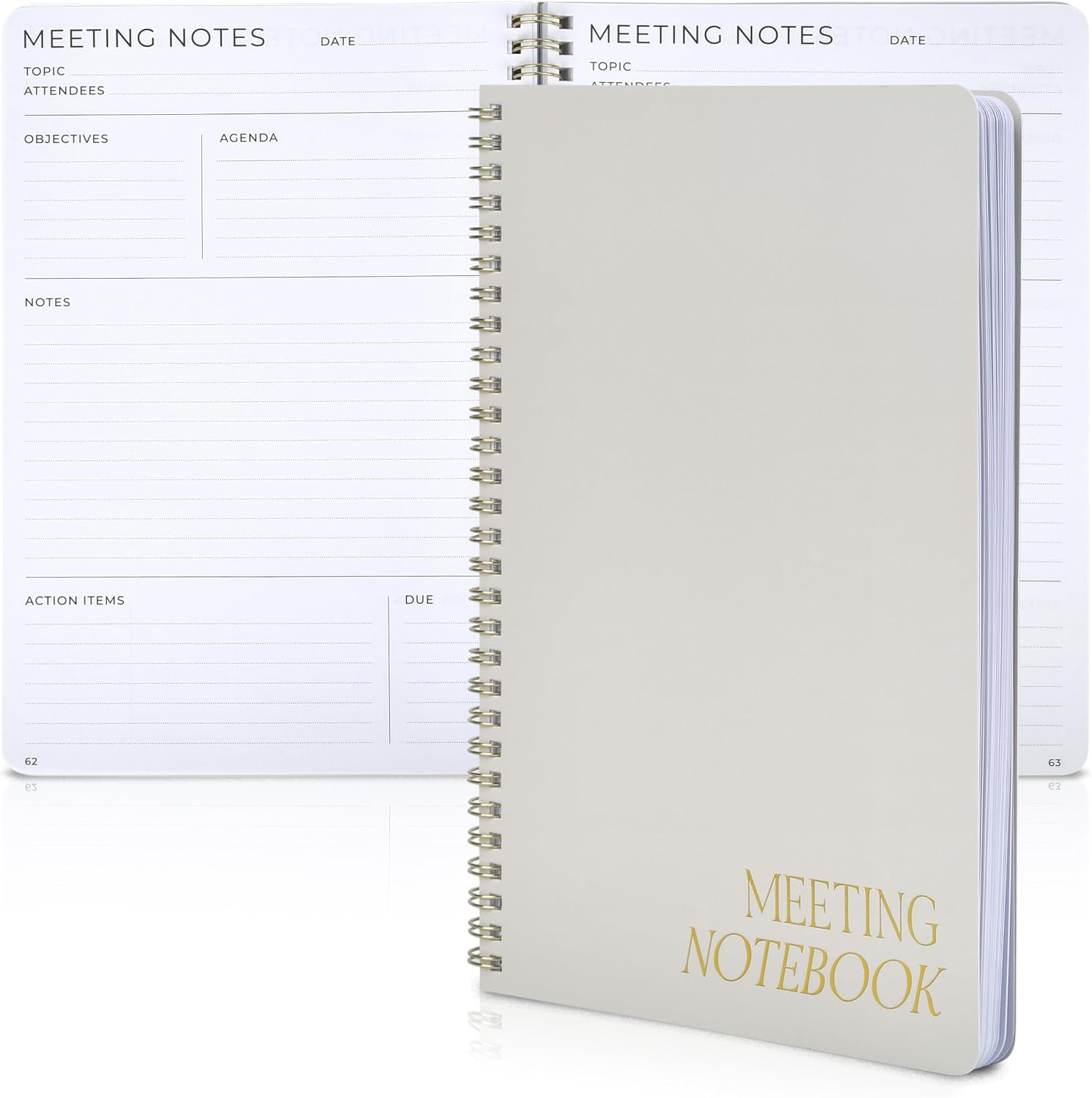 ZICOTO Simplified Meeting Notebook For Work Organization - Easily Take ...