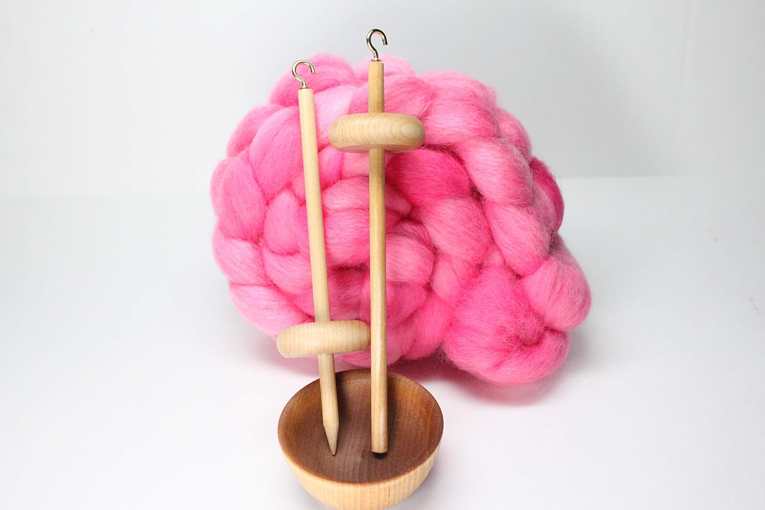 Amazon.com: Complete Beginner Drop Spindle Spinning Kit - Mini Size ...