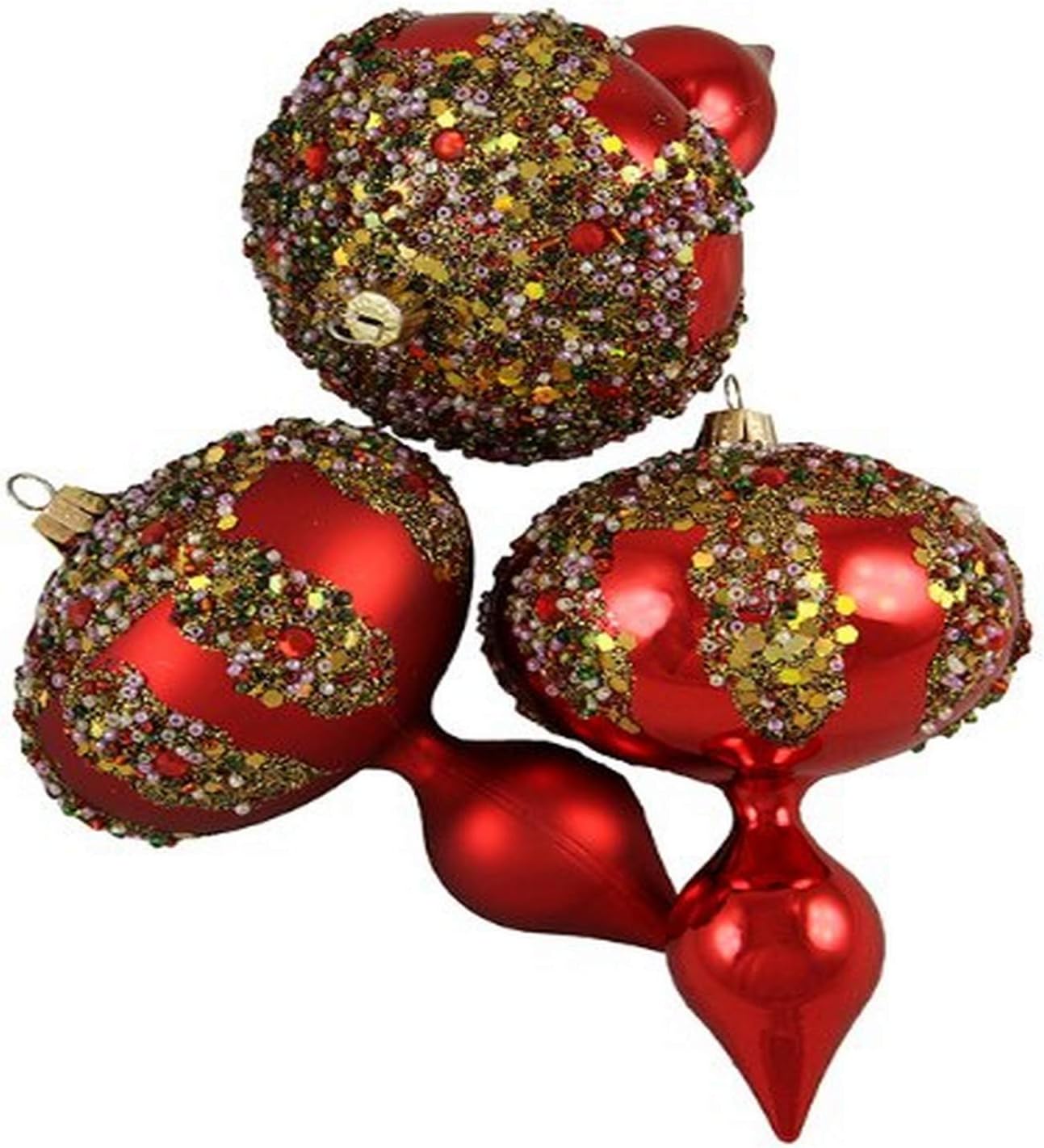 Amazon.com: Barcana Christmas Ornaments, 5", Red : Home & Kitchen