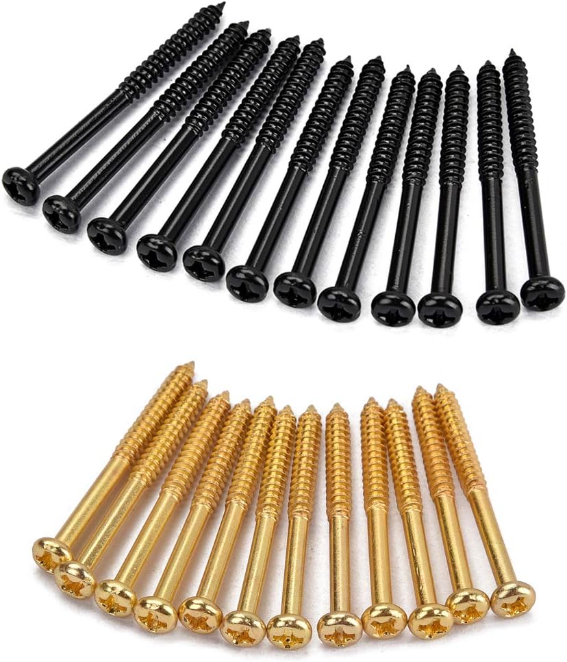 12x Bass Pickup Mounting Screws For For P90 Pickups Musical Instrument ...