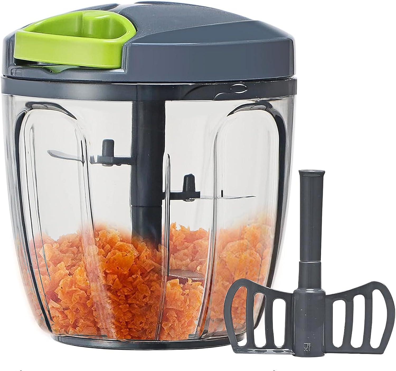 Amazon.com: Manual Food Processor Vegetable Chopper, Small Hand Pull ...