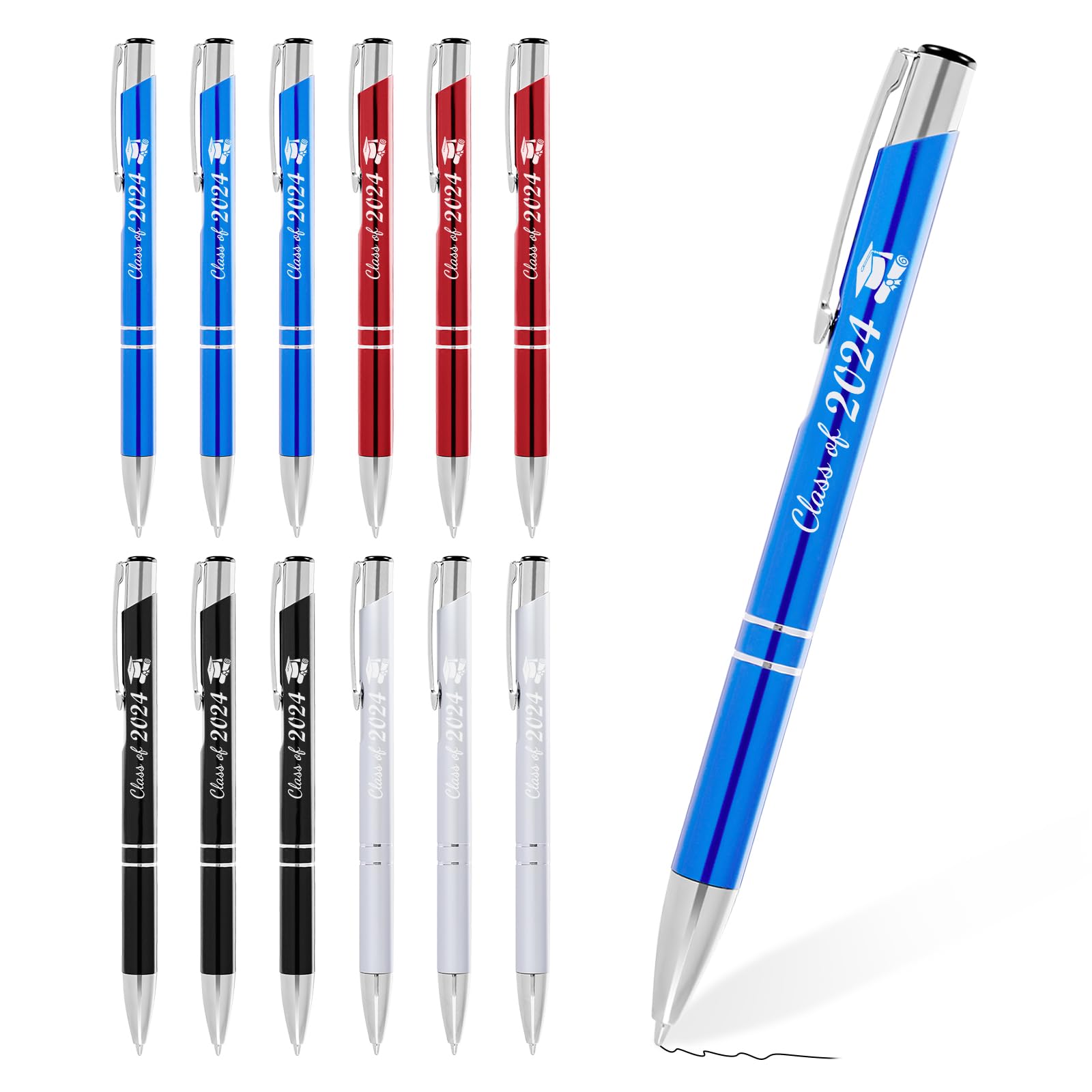 Snapklik.com : NEWEST 12 Pieces Graduation Pens, Class Of 2024 ...