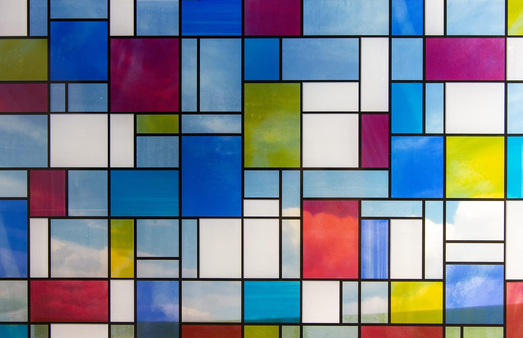 Amazon.com: Fablon FAB10520 Mondrian Self Adhesive Window Film ...