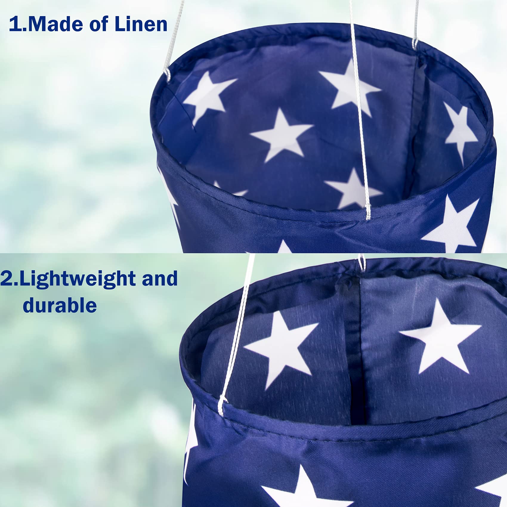 Snapklik.com : 2 Pack 60 Inch American Wind Sock Heavy Duty, 4th Of ...