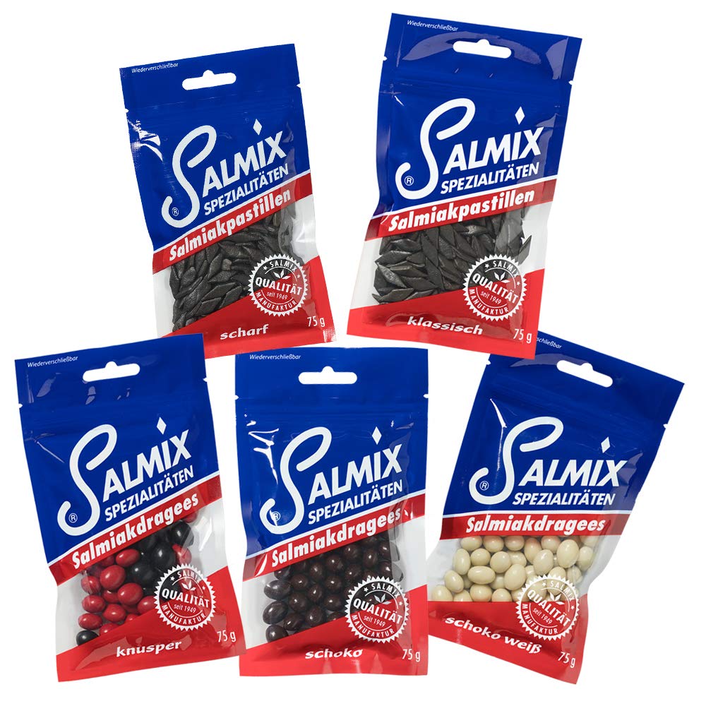 Salmix, Lakritz Probierset Handgefertigtes Lakritz in 5 ...