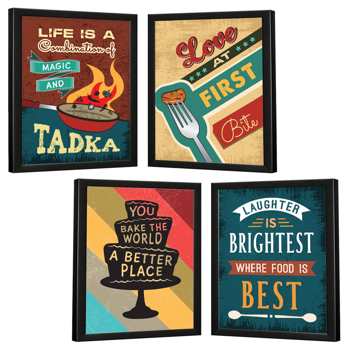 Chaka Chaundh - Restaurant quotes wall frames - Poster for Kitchen ...