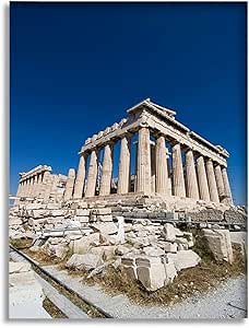Amazon.com: Bathroom Wall Art Decor Bathroom Pictures for Wall Artwork Athens Greece Acropolis ...