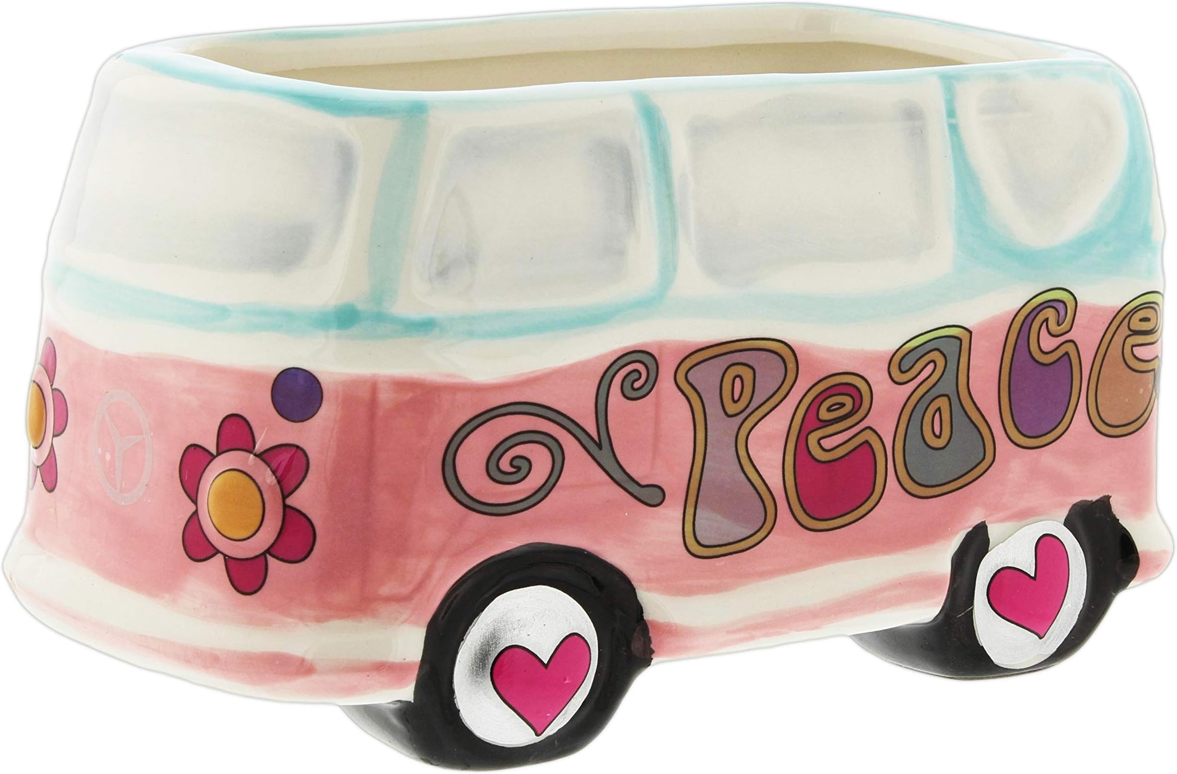 Amazon.com : Rustic Reach Girls Desktop Bus Planter : Patio, Lawn & Garden