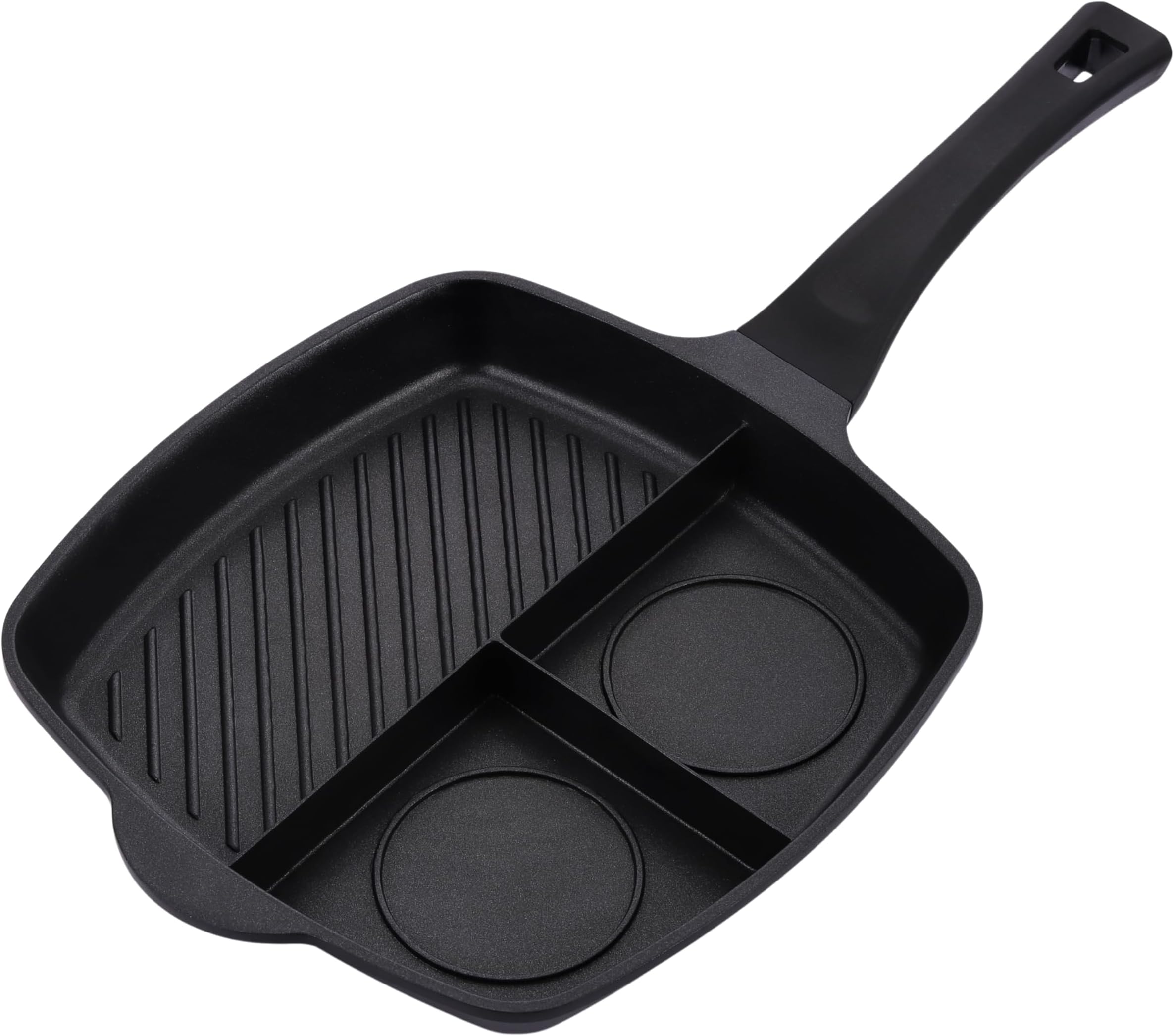 Amazon.com: Master Pan Non-Stick Divided Grill/Fry/Oven Meal Skillet ...