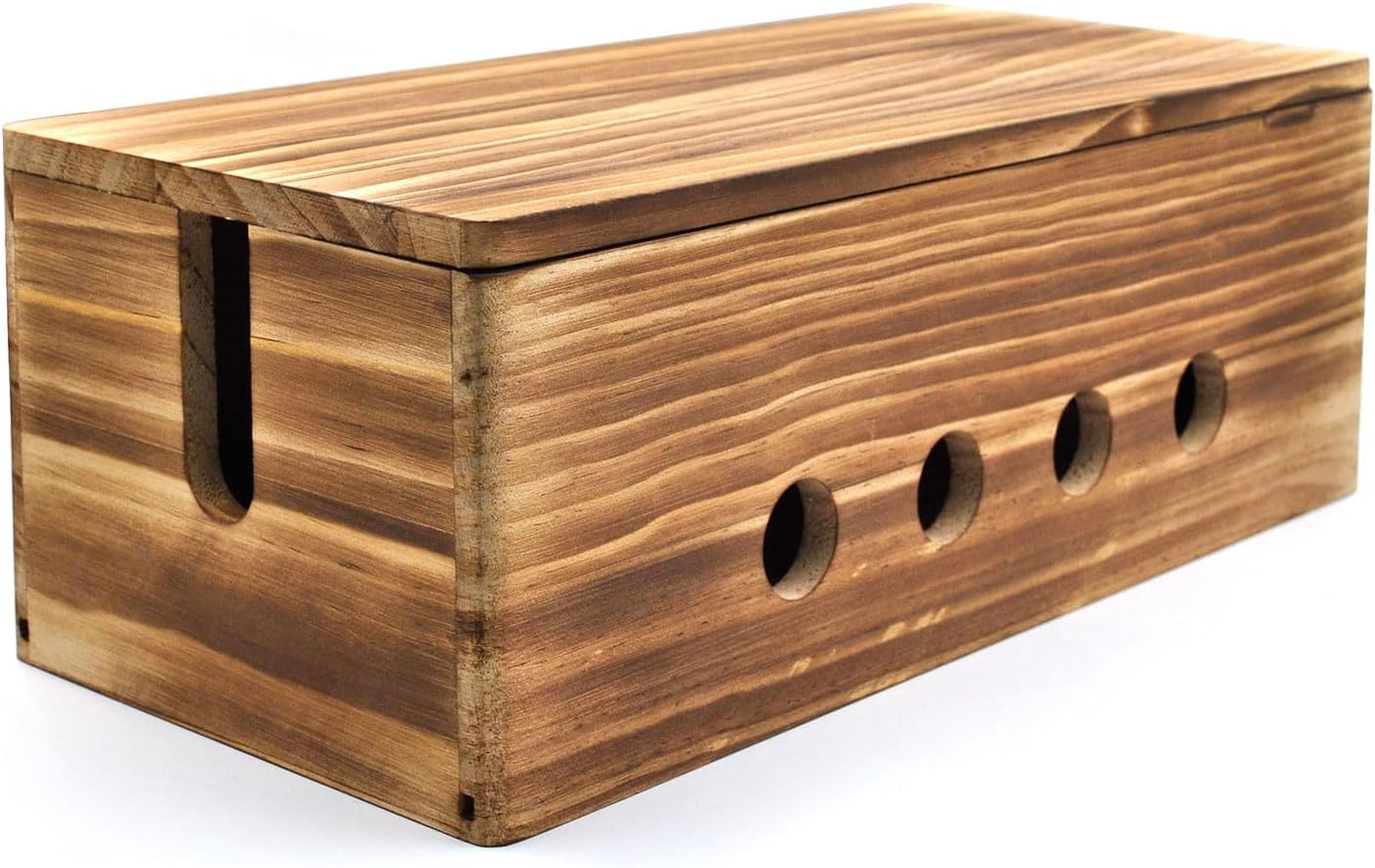 Amazon.com: Large Cable Management Box, Wood Cord Hider Box & Organizer ...