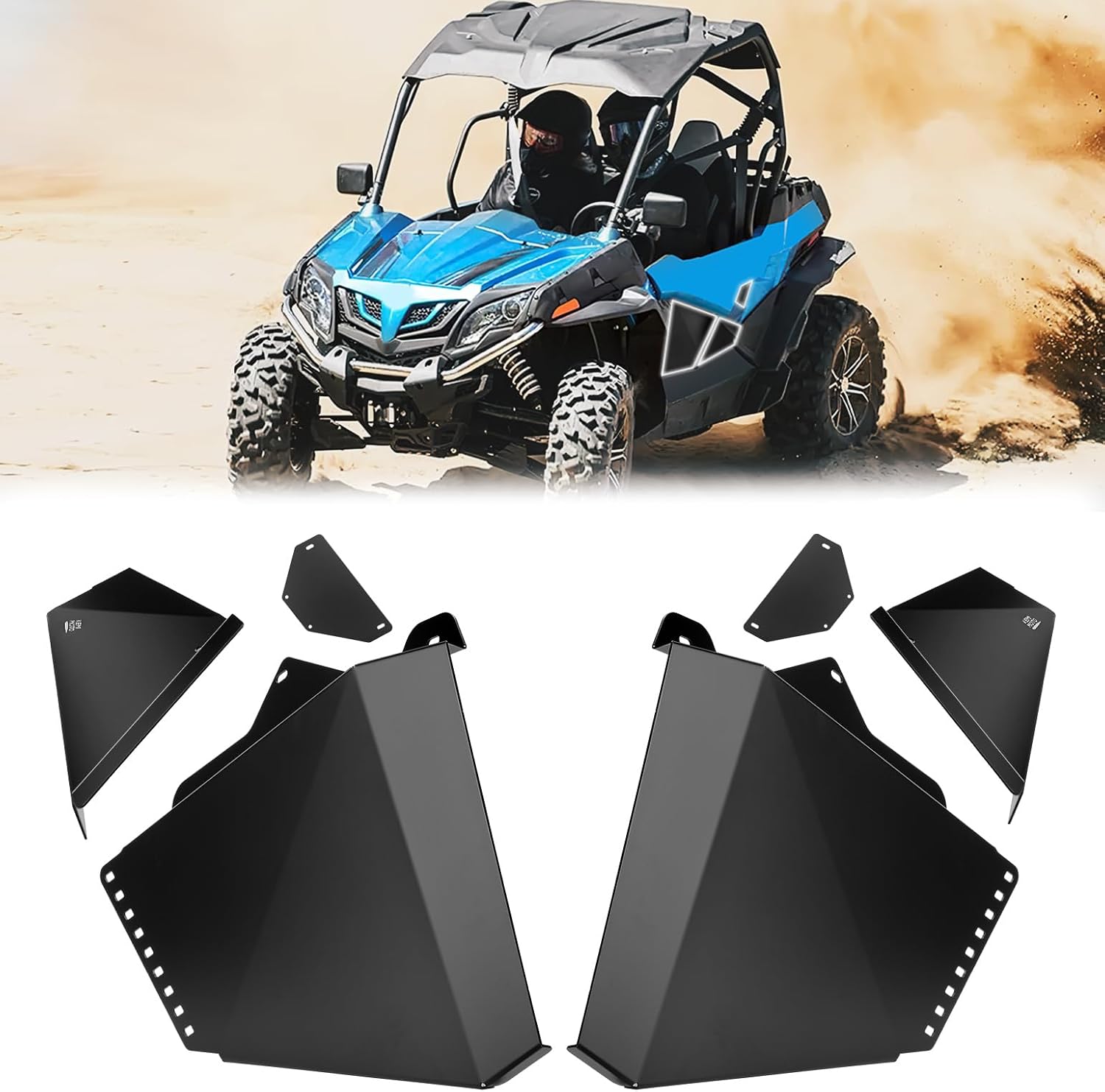 KEMIMOTO Aluminum Lower Doors Inserts Compatible with CFMOTO ZForce 800 ...