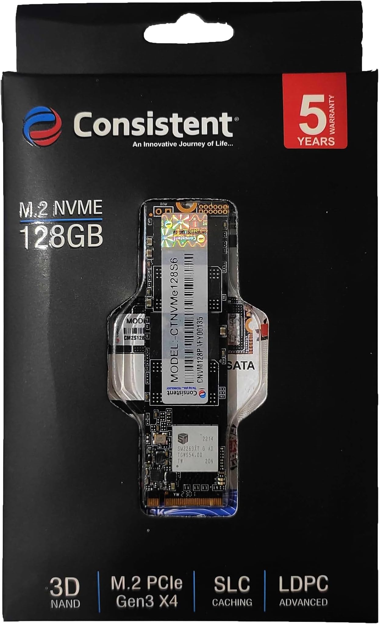 Amazon.in: Buy Consistent 128GB NVMe PCIe M.2 SSD 2280, 3D NAND with ...