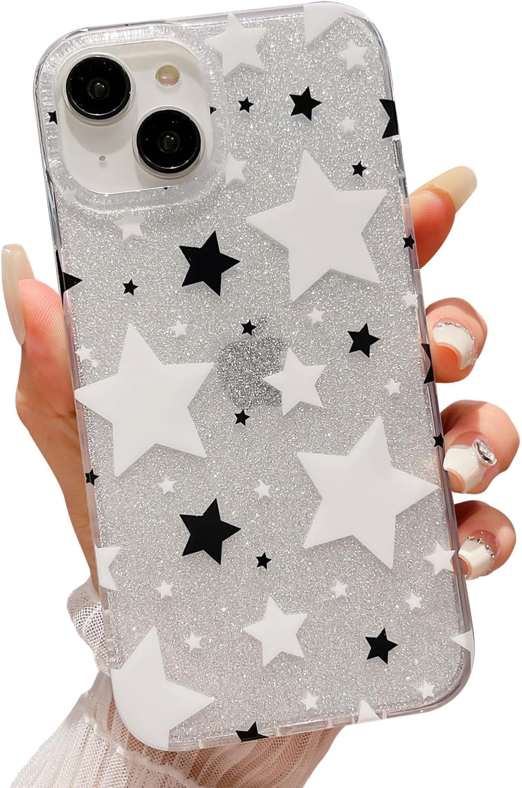 Amazon.com: Wihytec Star Phone Case for iPhone 13 Star Case Cover Clear ...