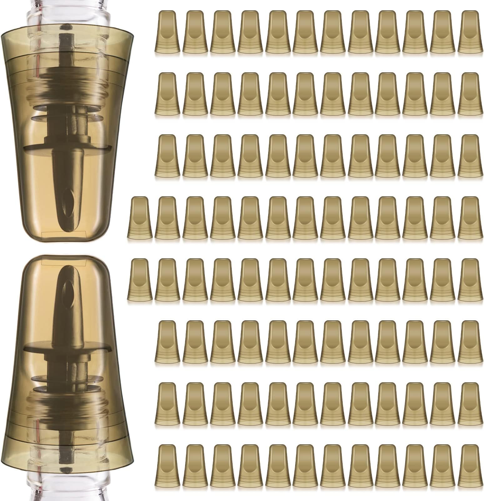 Amazon.com: 24 Pieces Pour Spout Cover, Homaisson Universal Dust Caps ...