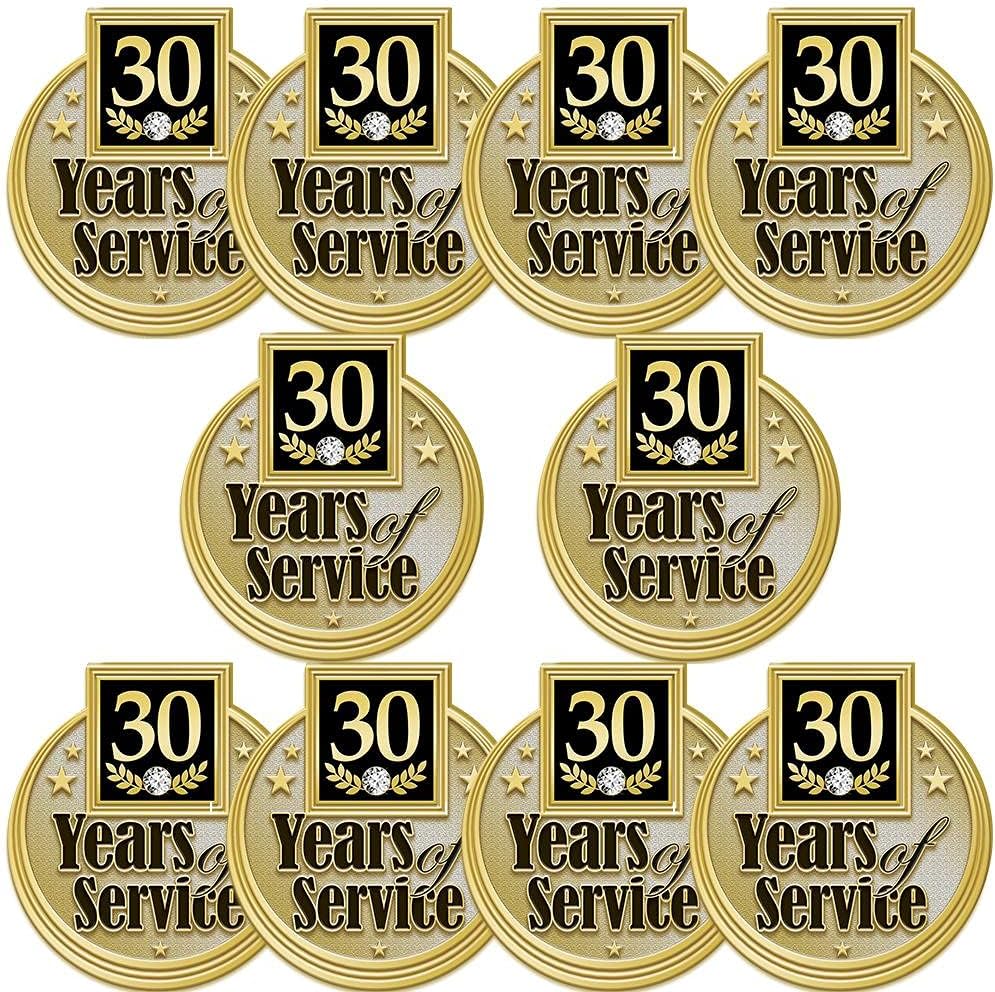 Amazon.com: 30 Years Recognition Pin, 30 Years Of Service Pins, Sold In ...
