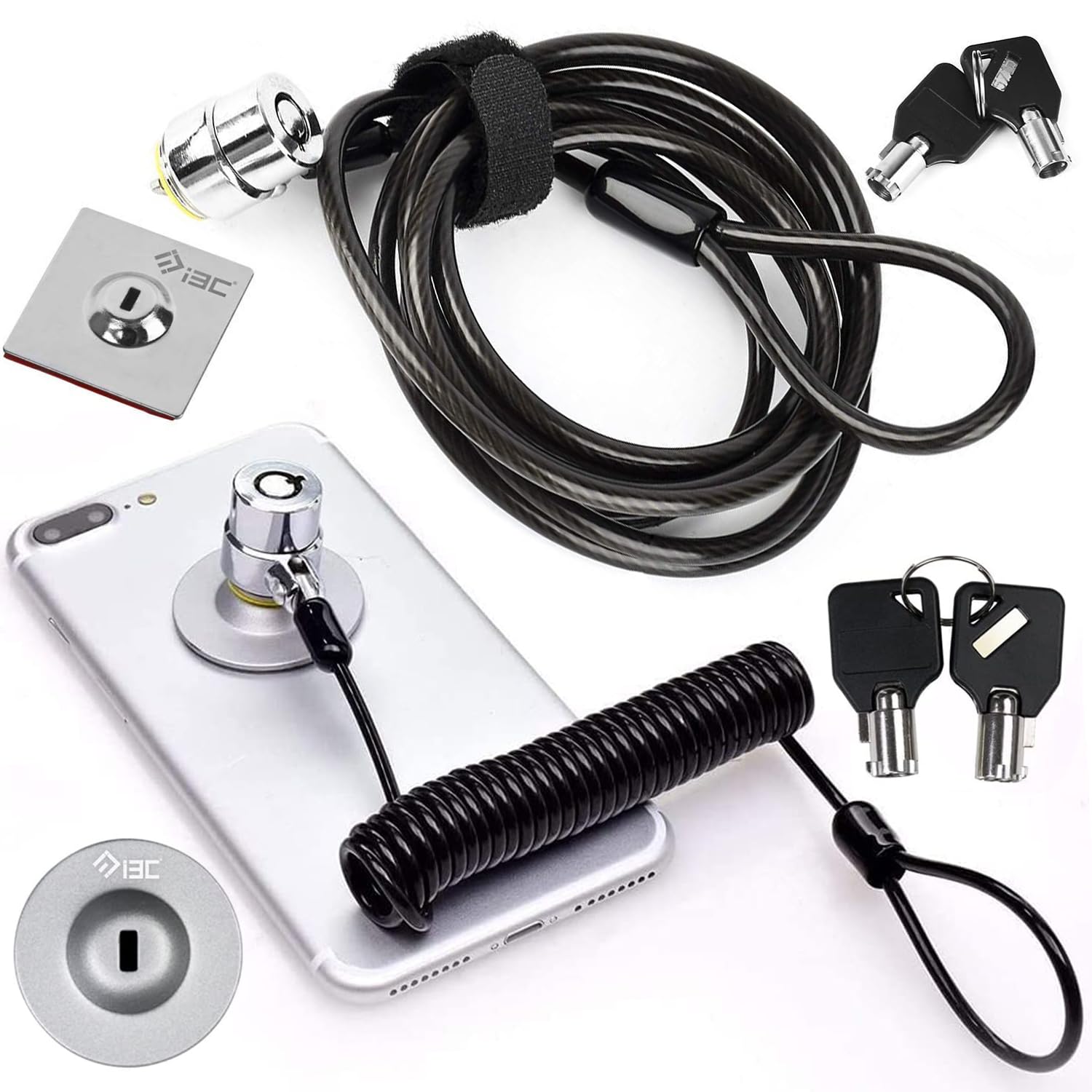Amazon.com: I3C Universal Laptop Cable Lock and Laptop Retractable Lock ...