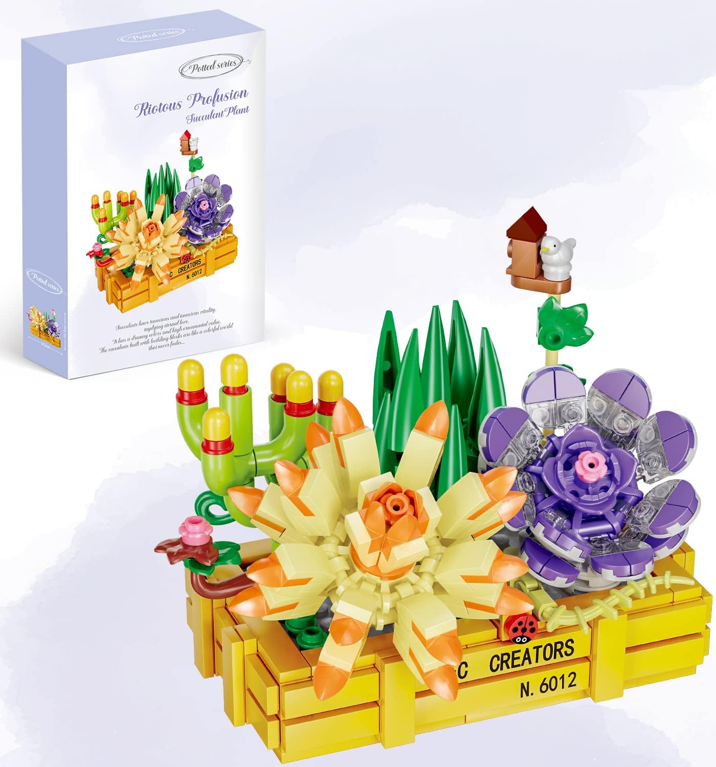 Amazon.com: Succulent Bonsai Botanical Collection Building Set, Plants ...