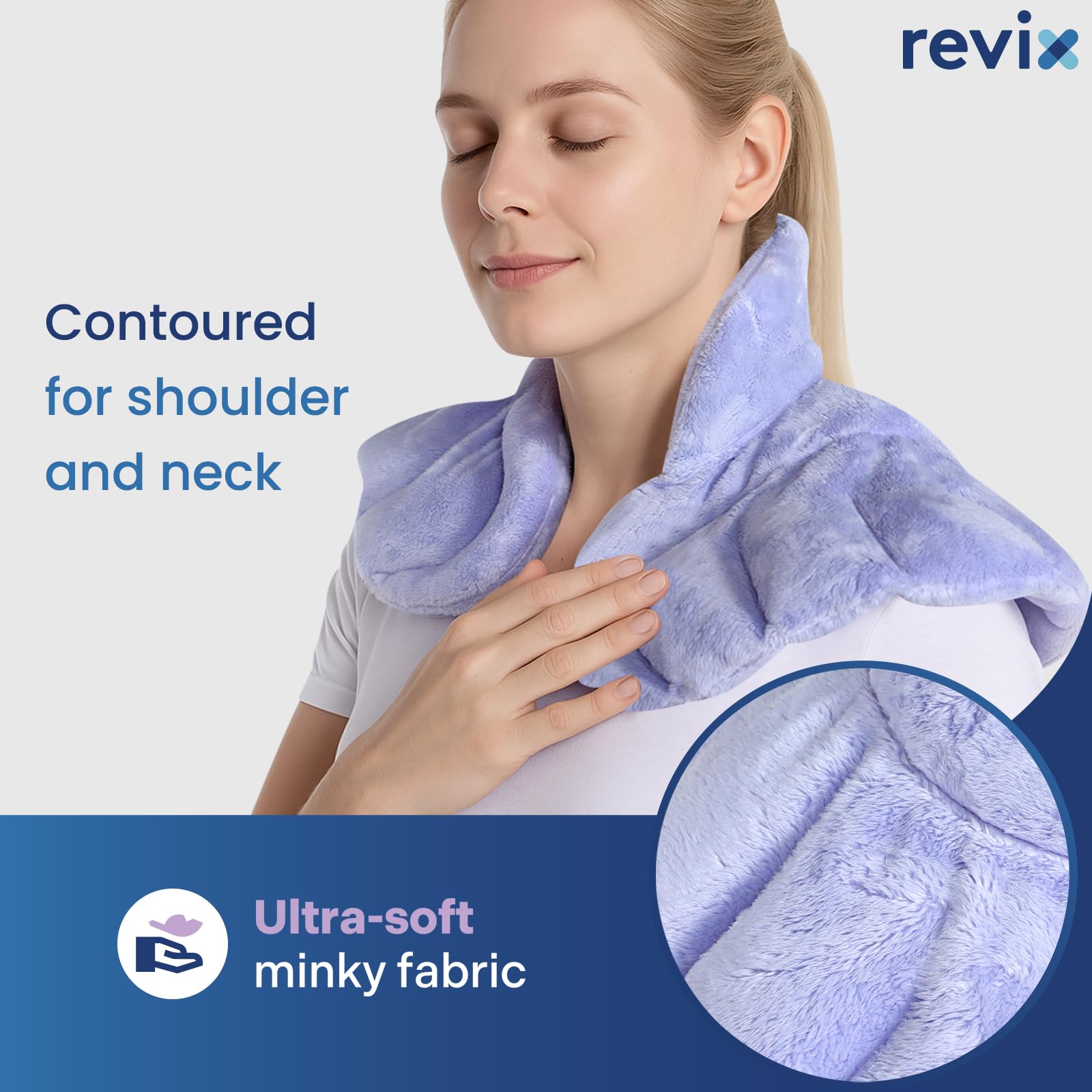 Snapklik.com : REVIX Heated Neck Wrap Microwave Heating Pad For Neck ...