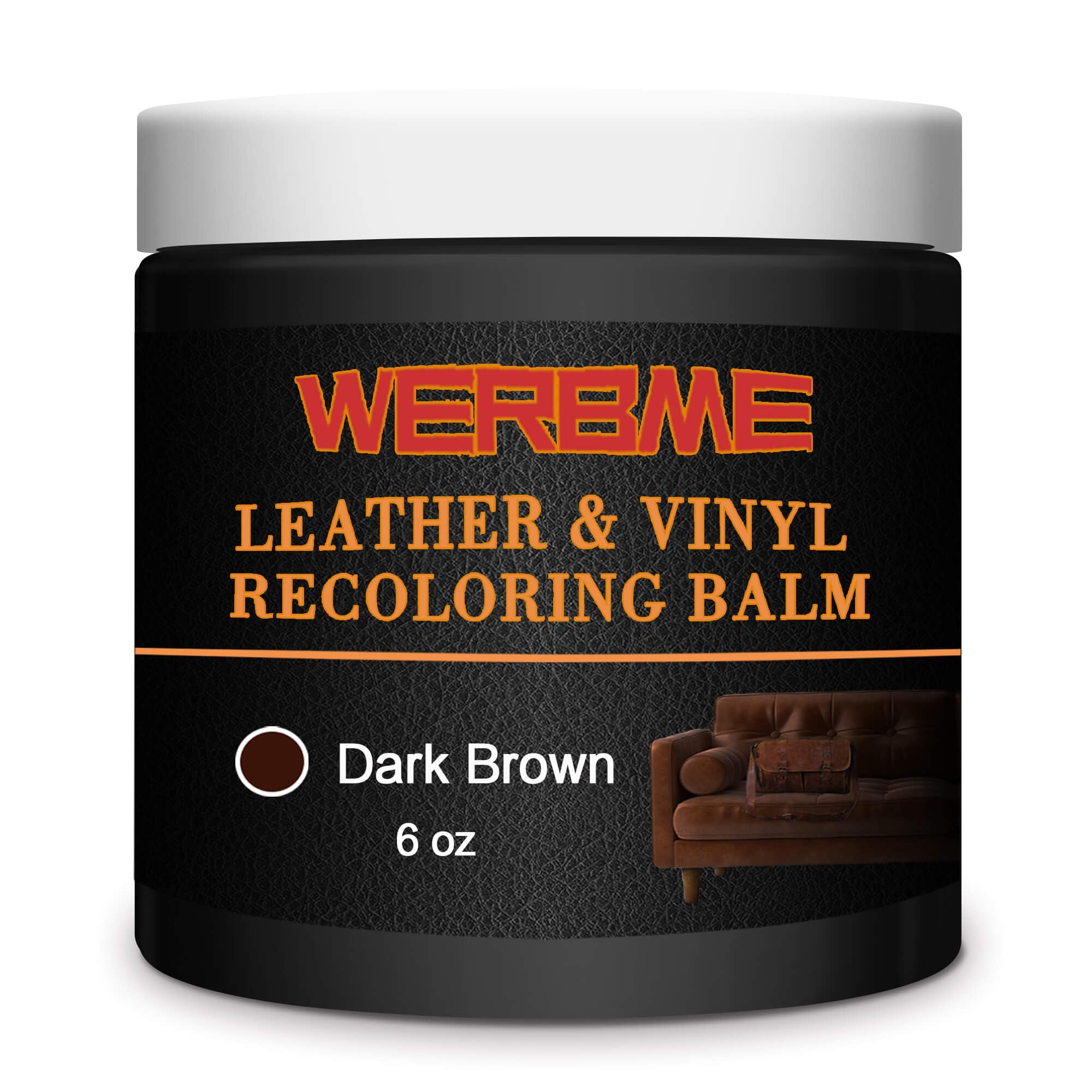 Leather Recoloring Balm, Dark Brown Leather Color Restorer, Leather Dye ...