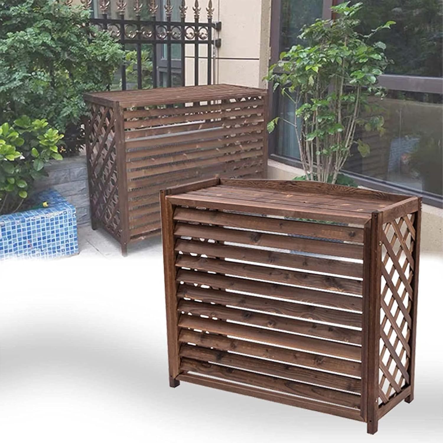 Wooden Air Conditioning Covers Outdoor at Elizabeth Wells blog