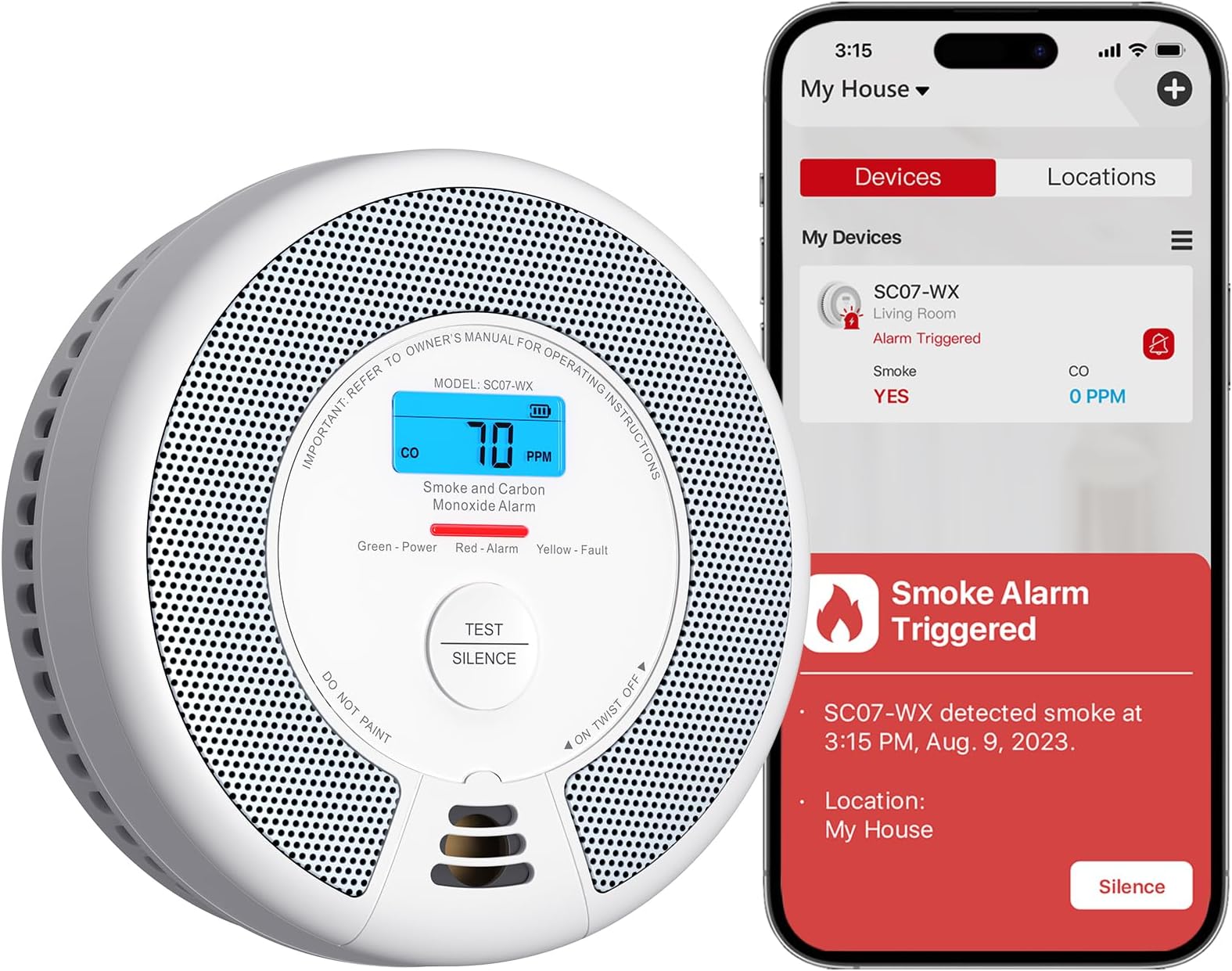 Google Nest Protect - Smoke Alarm And Carbon Monoxide Detector (Wired ...