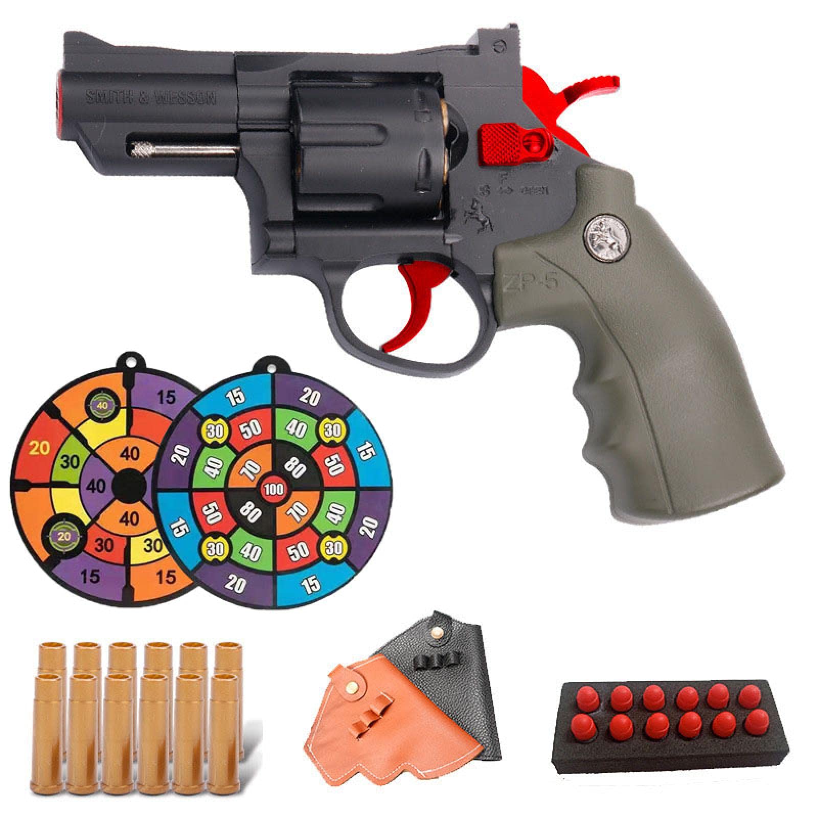 Kfgj Classic Revolver Soft Bullet Toy Gun Boys Toy Guns | Desertcart Kenya